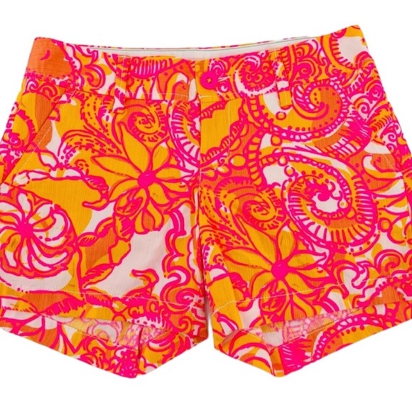 Lilly Pulitzer | Shorts | Lilly Pulitzer Callahan Shorts In Sea And Be Seen Pinkorange | Poshmark